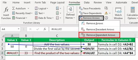 trace dependents excel shortcuts examples how to use