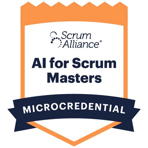 Ai For Scrum Masters Microcredential Agile Training Alliance