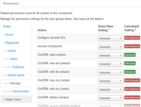 Permissions And Access Control Civicrm User Guide Civicrm Documentation
