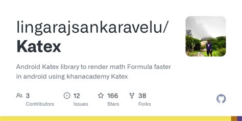Github Lingarajsankaravelukatex Android Katex Library To Render