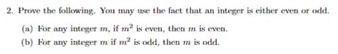 Solved 2 Prove The Following You May Use The Fact That An