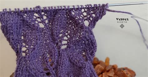 overlapping leaves stitch knitting pattern