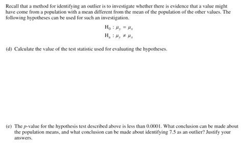 Solved I Need A Solution For This AP Statistics Problem I Chegg Com