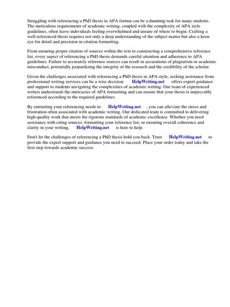 How To Reference A Phd Thesis Apa Pdf Thesis Apa Style