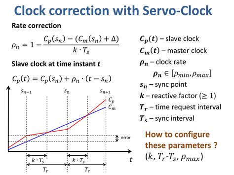clock synchronization using servo clock pptx