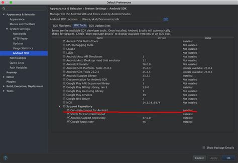 Java Can Not Download Constraint Layout In Android Studio Stack
