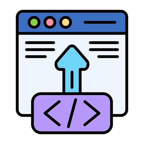 Premium Vector Code Deployment Flat Illustration