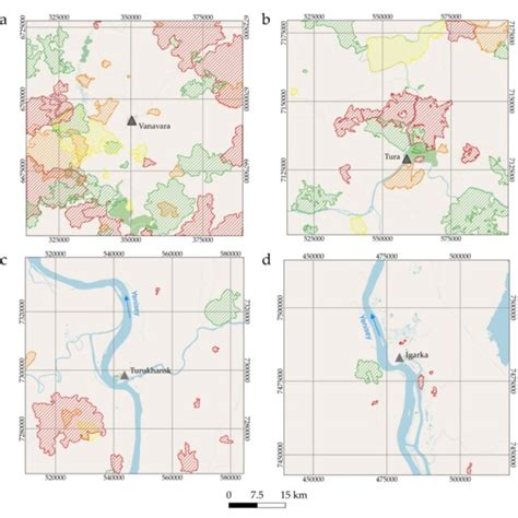 Burned Areas Within The Key Regions Detected From Landsat Scenes A Download Scientific