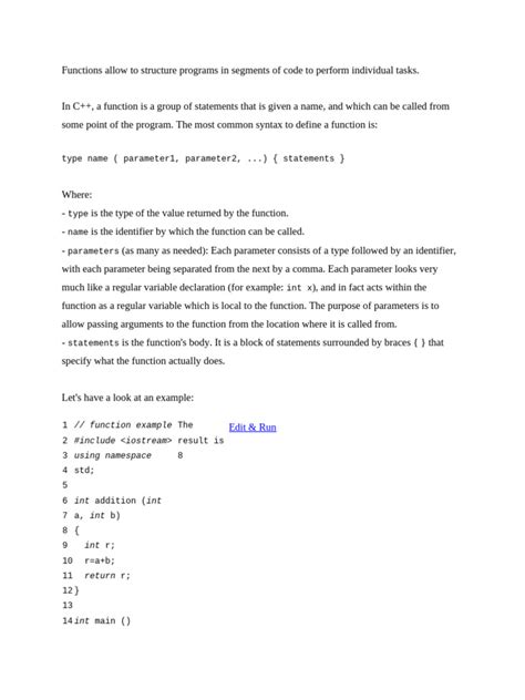 Functions 2 Pdf Parameter Computer Programming Computer Programming