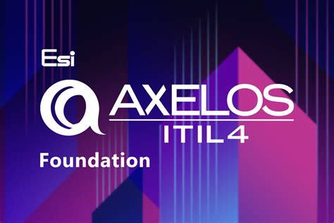 Axelos Itil 4 Foundation Course Engineering Science Institute For
