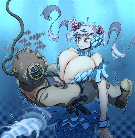 Rule 34 Big Breasts Black Clover Diving Suit Fish Mermaid Noelle