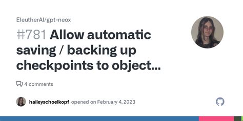 Allow Automatic Saving Backing Up Checkpoints To Object Storage Like