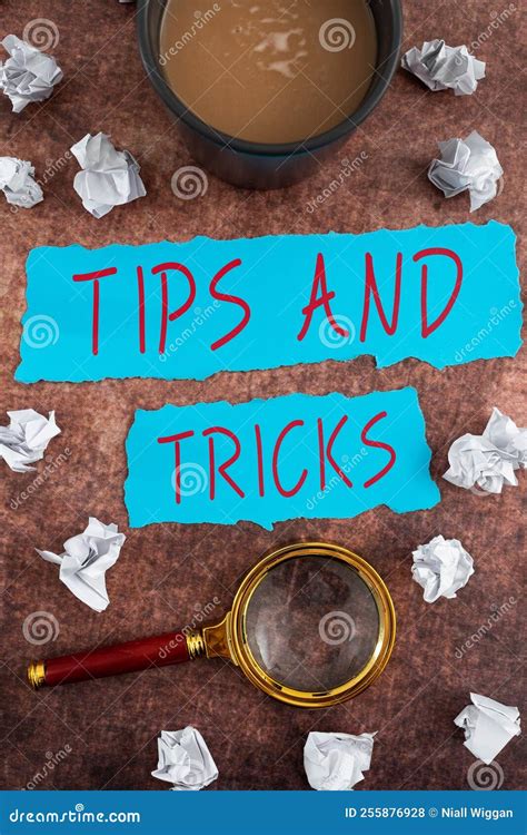 Text Caption Presenting Tips And Tricks Helpful Advices That Makes Certain Action Easier To Do