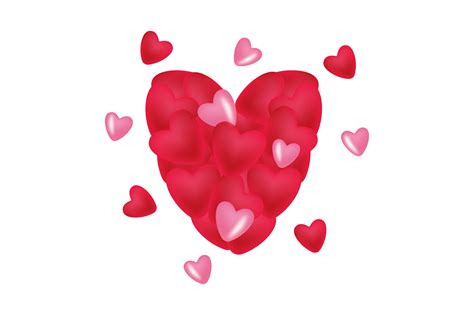 3d Floating Hearts Svg Cut File By Creative Fabrica Crafts · Creative Fabrica