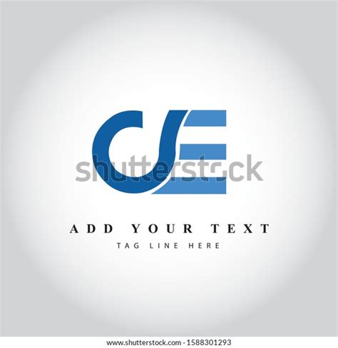 Cse Text Logo Illustration Vector Art Stock Vector Royalty Free Shutterstock