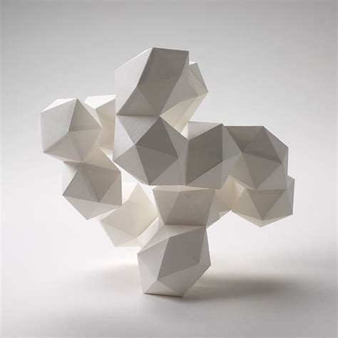 Abstract Origami Geometric Art Geometric Sculpture Paper Sculpture