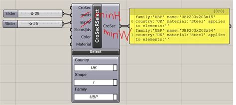 Cross Section Range Selector Minimum Criteria Karamba3d Mcneel Forum