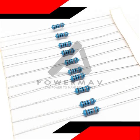 10pcs 220 Ohms 4 Band Resistor 1 2w Powermav Electronics Store