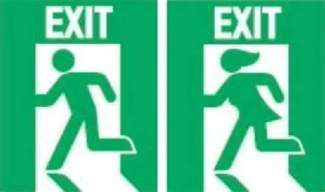 Safety Ministrys Plan To Add Female Image To Emergency Exit Signs Causes Stir The Korea Times