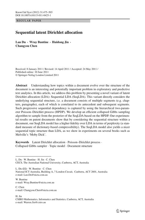 pdf sequential latent dirichlet allocation