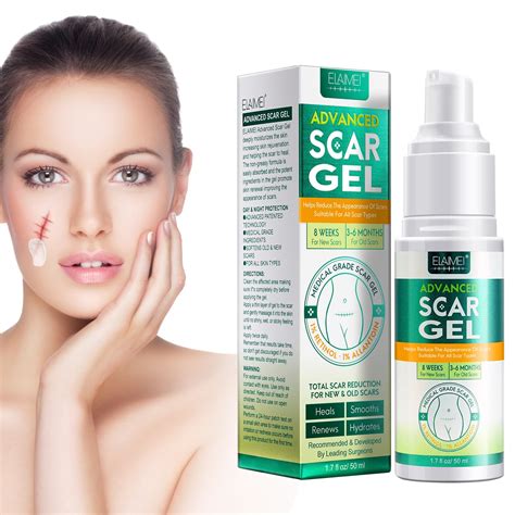 Advanced Silicone Scar Gel Treatment for Surgical, Acne, Stretch Marks ...