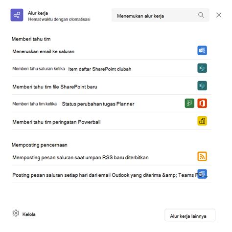 Membuat Alur Kerja Dari Saluran Di Teams Dukungan Microsoft