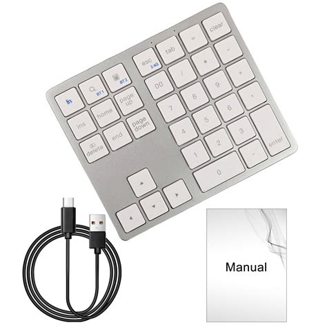 Goldhub Wireless Bluetooth Compatible Number Pad 35 Keys Silent Number