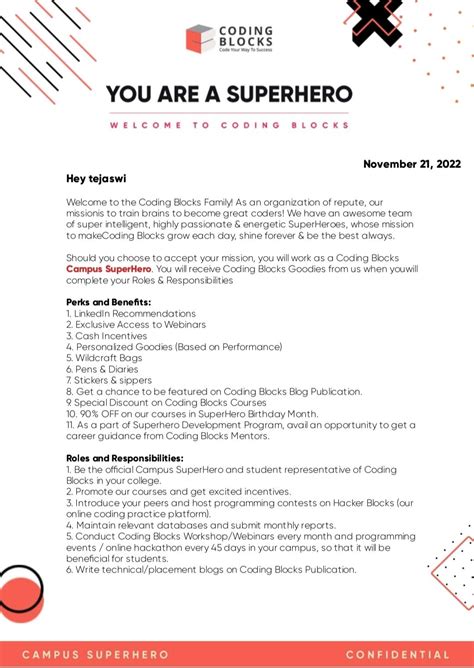 Tejaswi Kandunuri On Linkedin Codingblocks Coding Superhero
