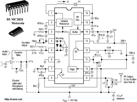Передатчик на микросхеме Motorola MC2833