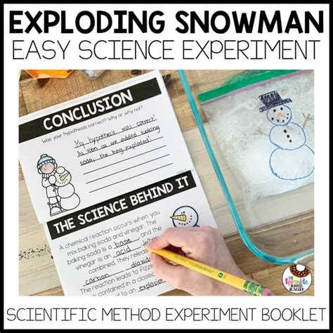 Winter Science Experiment Exploding Snowman By The Sprinkle Topped Teacher