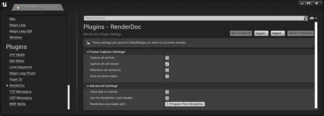 Renderdoc Unreal Engine 427 Documentation Epic Developer Community