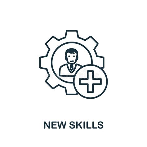 New Skills Icon Outline Style Thin Line Creative New Skills Icon For Logo Graphic Design And