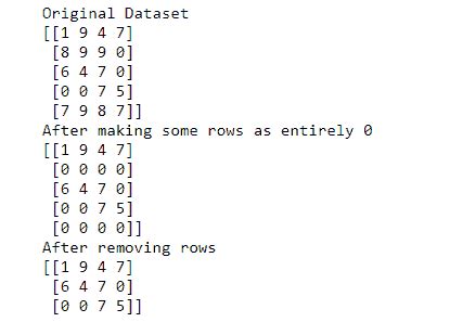 如何使用 NumPy 移除只包含 的数组行 布客GeeksForGeeks 人工智能中文教程