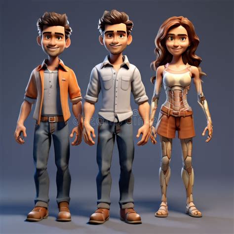 D Character Rigging Setting Up Three Dimensional Character Moe Stock