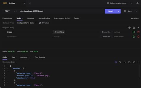 Python Unable To Send Image To A Face Recognization Module Through Express Js Backend Req To