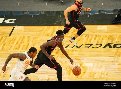 Orlando Florida Usa February 2 2021 Toronto Rapters Face The Orlando Magic At The Amway