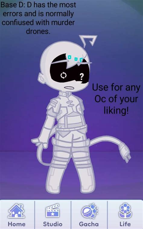 Gacha Preset Oc Robot Base D