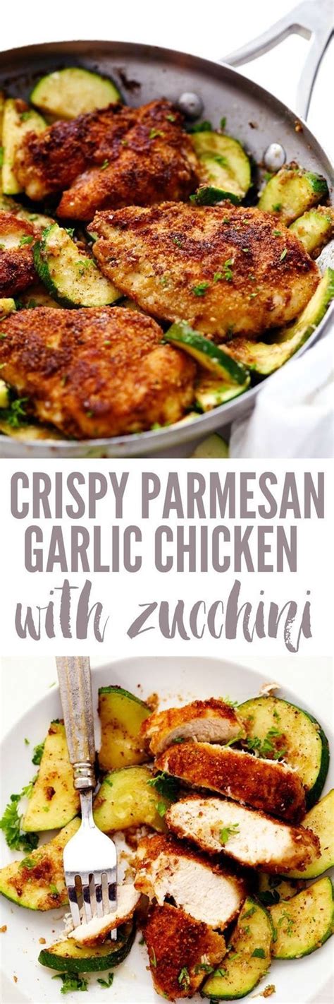 Crispy Parmesan Garlic Chicken With Zucchini From The Recipe Critic Tss Photography Meals