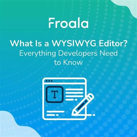 Webdevelopment Wysiwyg Contentcreation Froala Productivity Froala