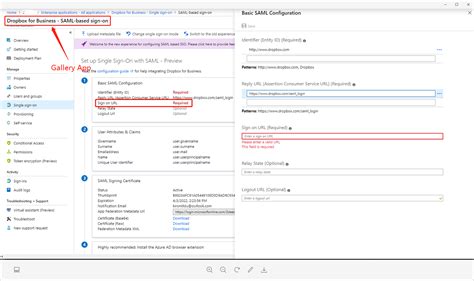 Azure How To Create An Enterprise Gallery App With Blank Signon Url