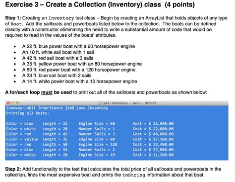 exercise 1 creating the super class 3 points step