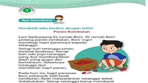 Kunci Jawaban Buku Tematik Tema Kelas SD Subtema Pembelajaran Halaman