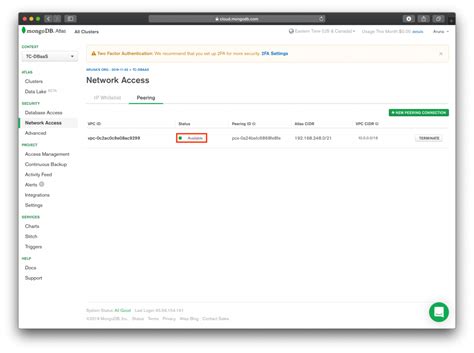 How To Create A Vpc Peering In Mongodb Atlas Cloud And Aws Techcrumble