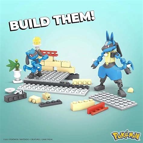 Mega Pokemon Riolu Evolution Set 95pc Anime Building Set