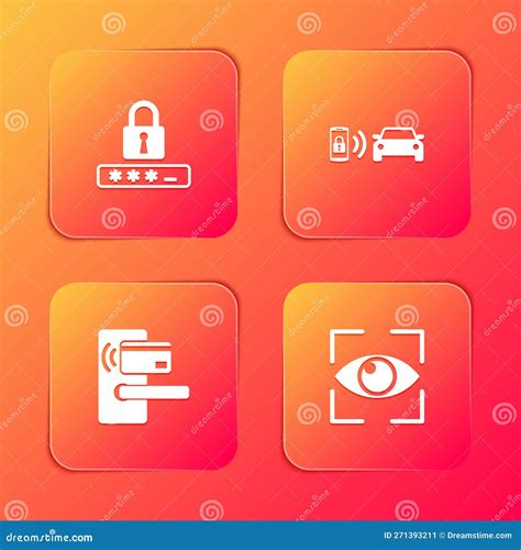 Set Password Protection Smart Car Alarm System Digital Door Lock With Wireless And Eye Scan