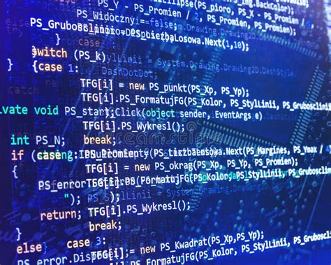 Écran de programmation de code source de codage illustration stock