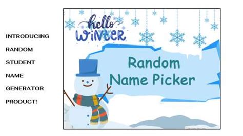 random name picker generator for classroom engagement editable