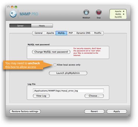 Sqleditor Mamp Support