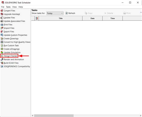 How To Use The Design Checker Task In The Task Scheduler Hawk Ridge