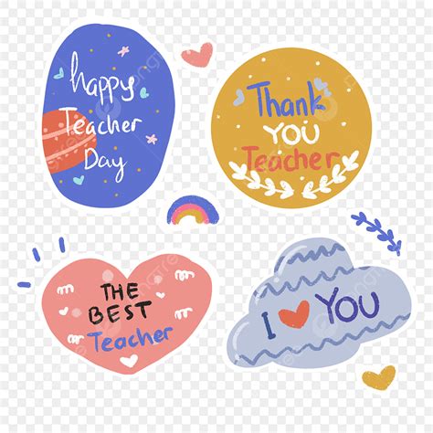 Teachers Day Sticker White Transparent Teacher Day Sticker Teacher Day Sticker Png Image For
